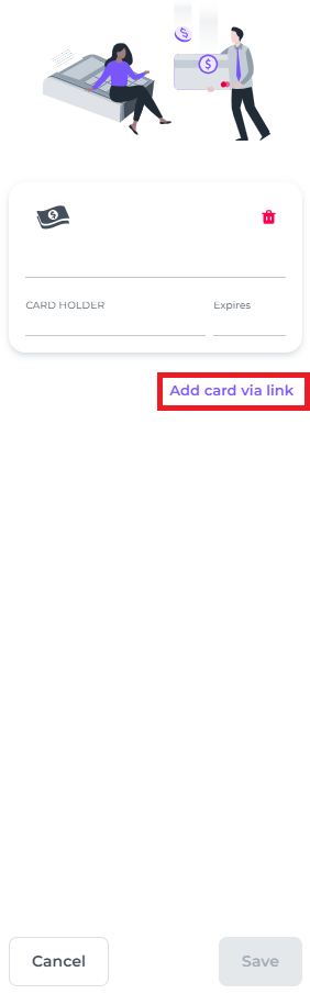 How to send a credit card authorization link
